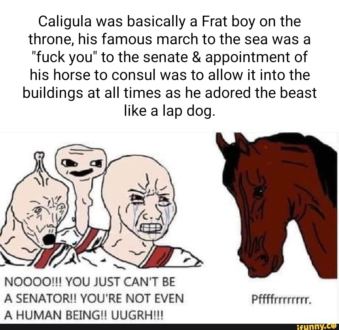 Caligula was basically a Frat boy on the throne, his famous march to ...