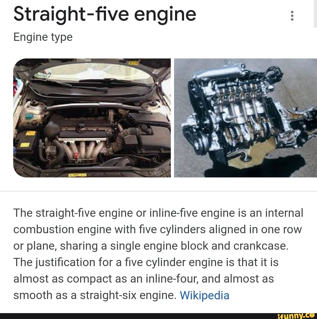 Straight-five engine Engine type SA The straight-five engine or inline ...