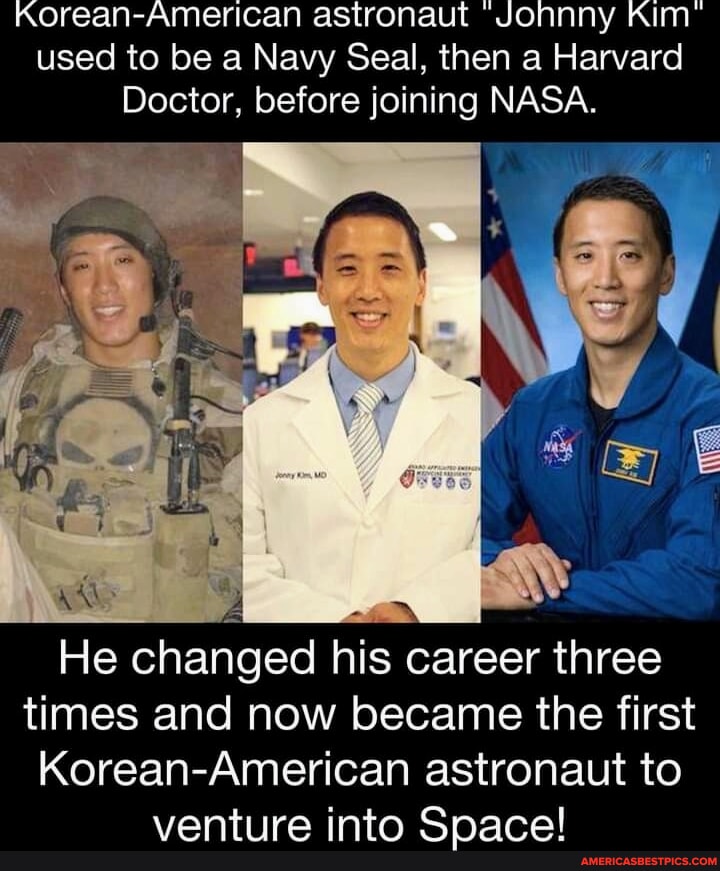 Korean-American astronaut Johnny Kim" used to be a Navy Seal, then a Harvard Doctor, before ...