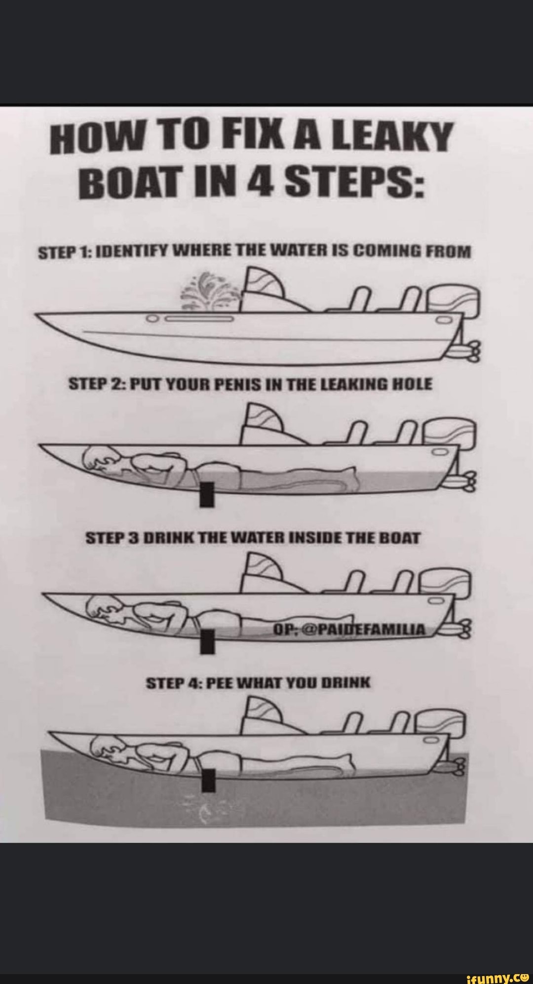 HOW TO FIX A LEAKY BOAT IN 4 STEPS: STEP 1: (IDENTIFY WHERE THE WATER ...