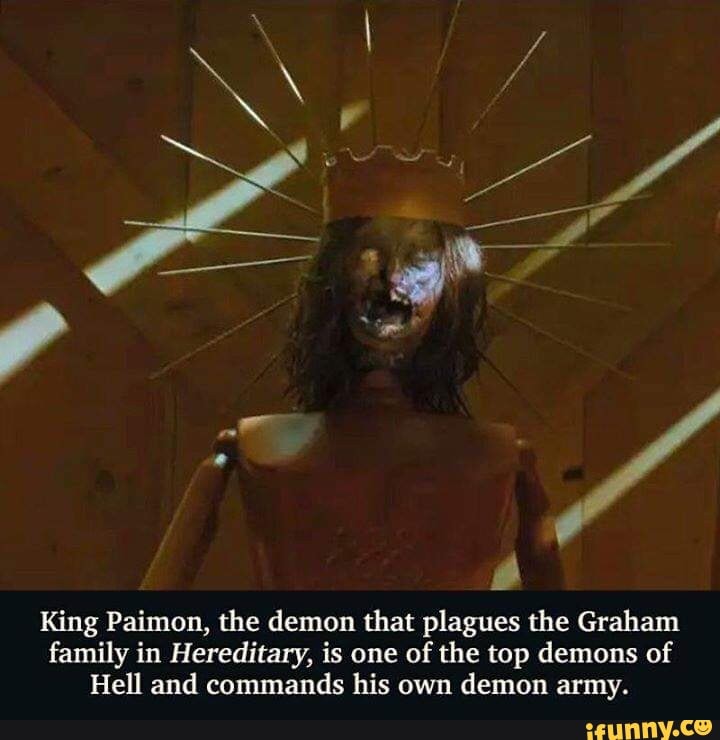 ! King Paimon, the demon that plagues the Graham family in Hereditary ...
