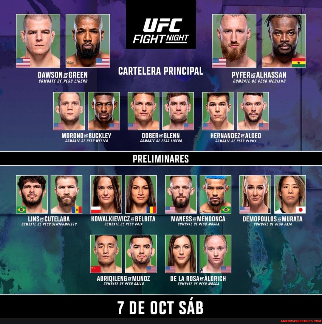 ITS FIGHT DAY YOU KNOW WHAT TO DO IN COMING UP UFC DAWSON VS GREEN IS ...
