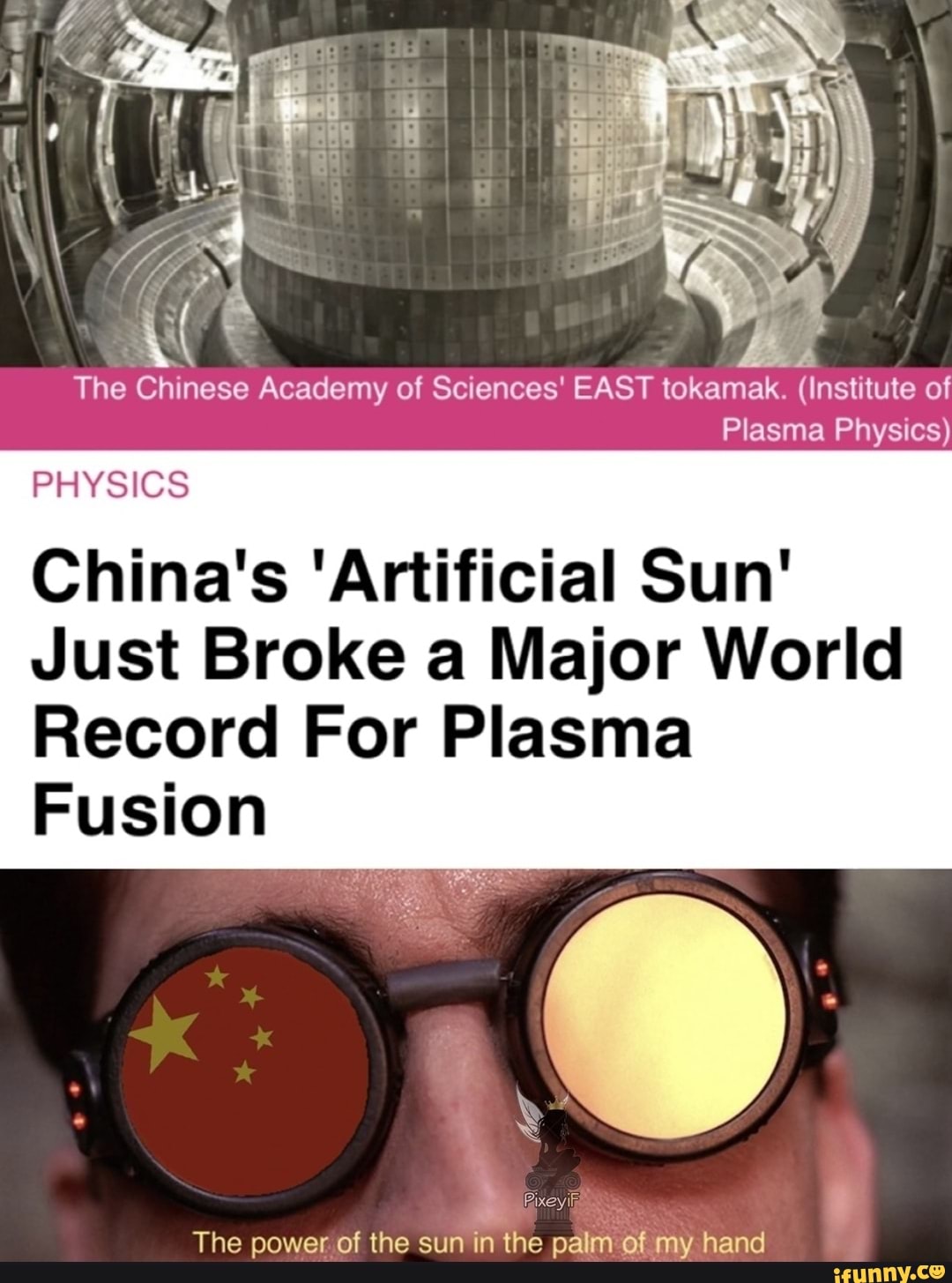 The Chinese Academy of Sciences' EAST tokamak. (Institute of Plasma Physics) PHYSICS China's ...