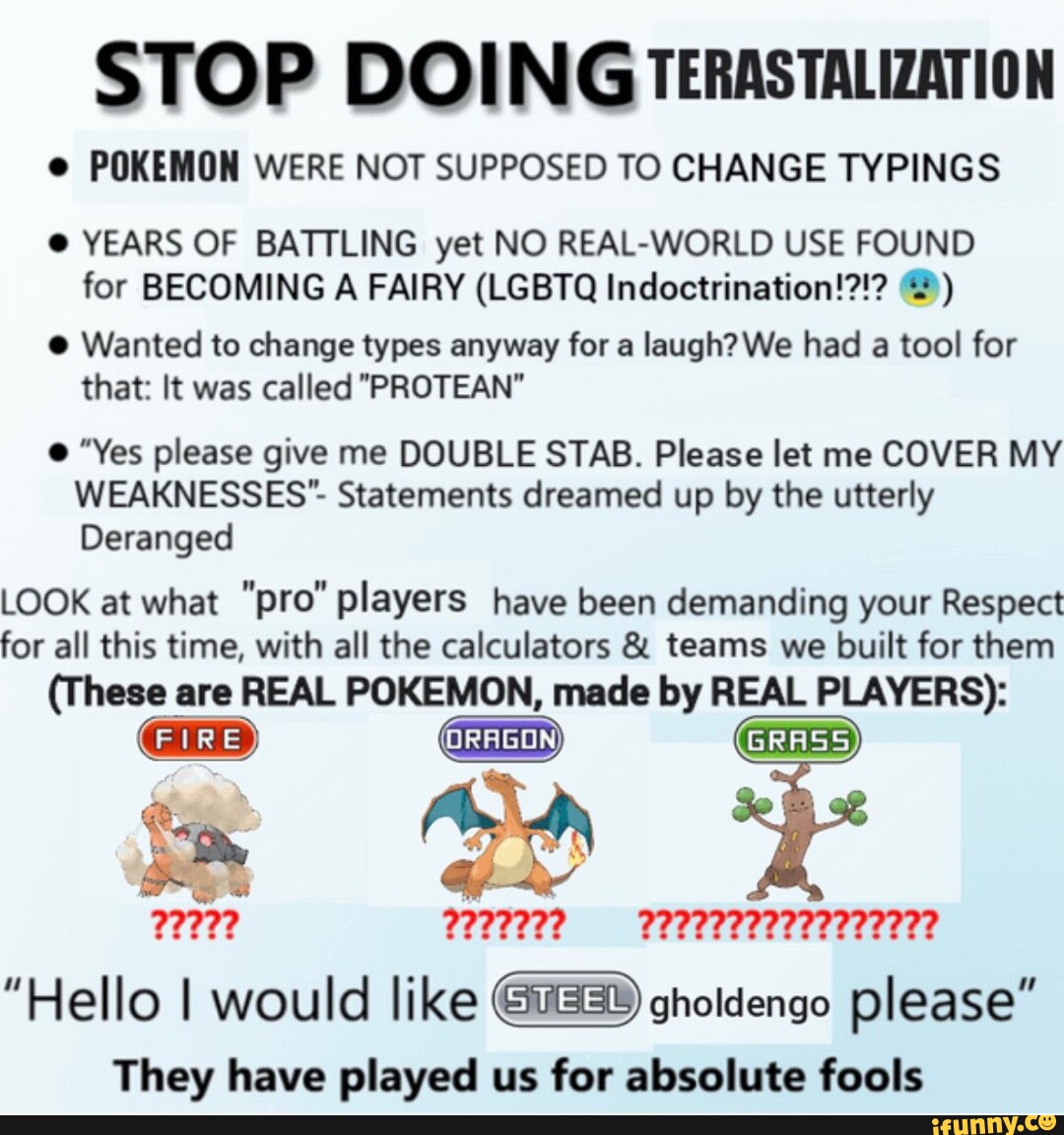 Terastalization memes. Best Collection of funny Terastalization ...