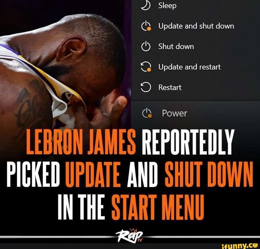SS Power LEBRON JAMES REPORTEDLY PICKED UPOATE AND SHUT DOWN IN THE ...