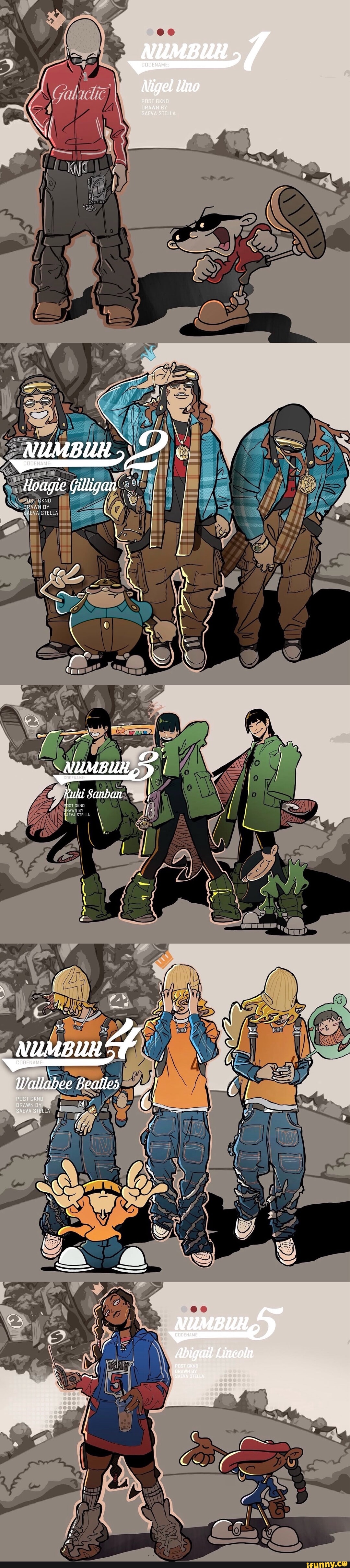 NUMBUH 7 Nigel lino DAE NTPLLA LO - NUMBUH Hoagie Gilligan I I . NUMBUH ...
