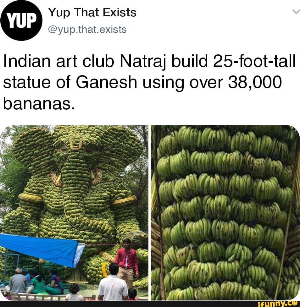 Indian art club Natraj build 25-foot-tall statue of Ganesh using over ...
