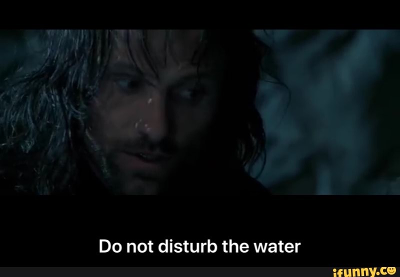 Do not disturb the water - Do not disturb the water - iFunny