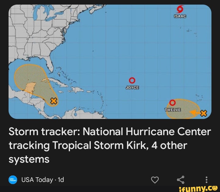 Storm tracker: National Hurricane Center tracking Tropical Storm Kirk ...