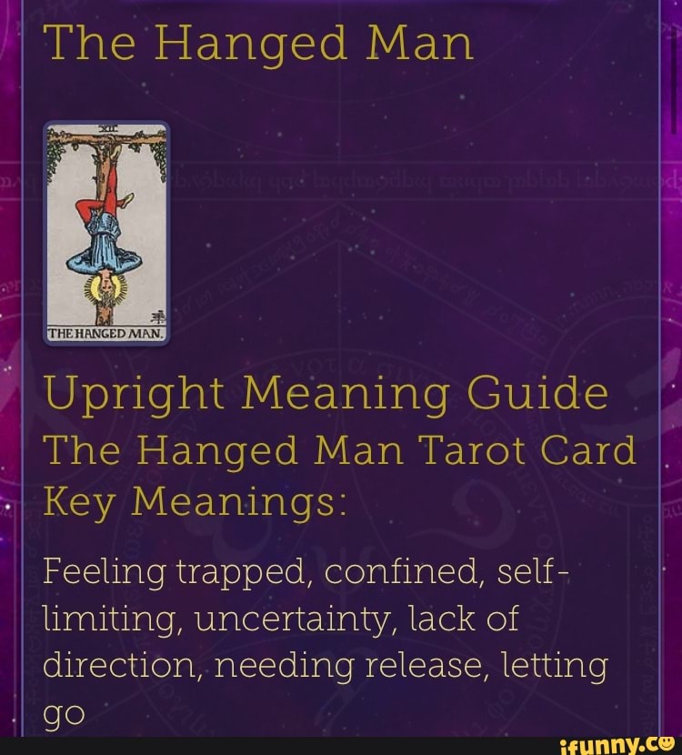 The Hanged Man Upright Meaning Guide I The Hanged Man Tarot Card Key ...