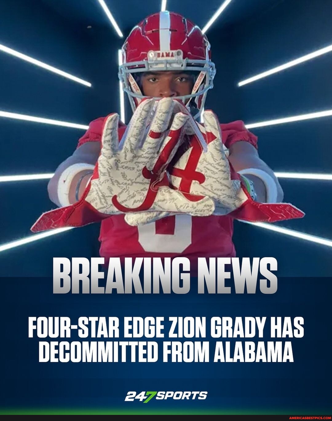 Four-star Zion Grady (No. 26 in the Class of 2025) has decommitted from ...