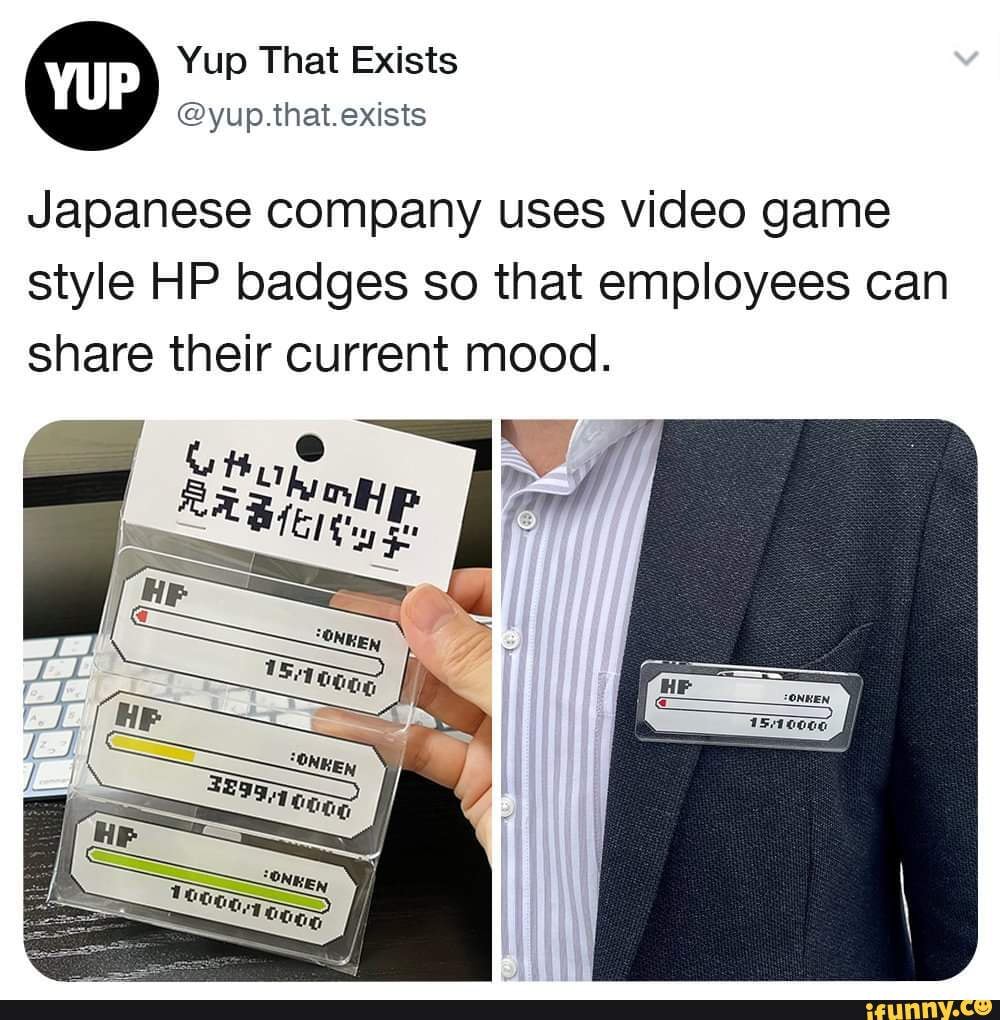 Yup That Exists yup. .that. exists Japanese company uses video game ...