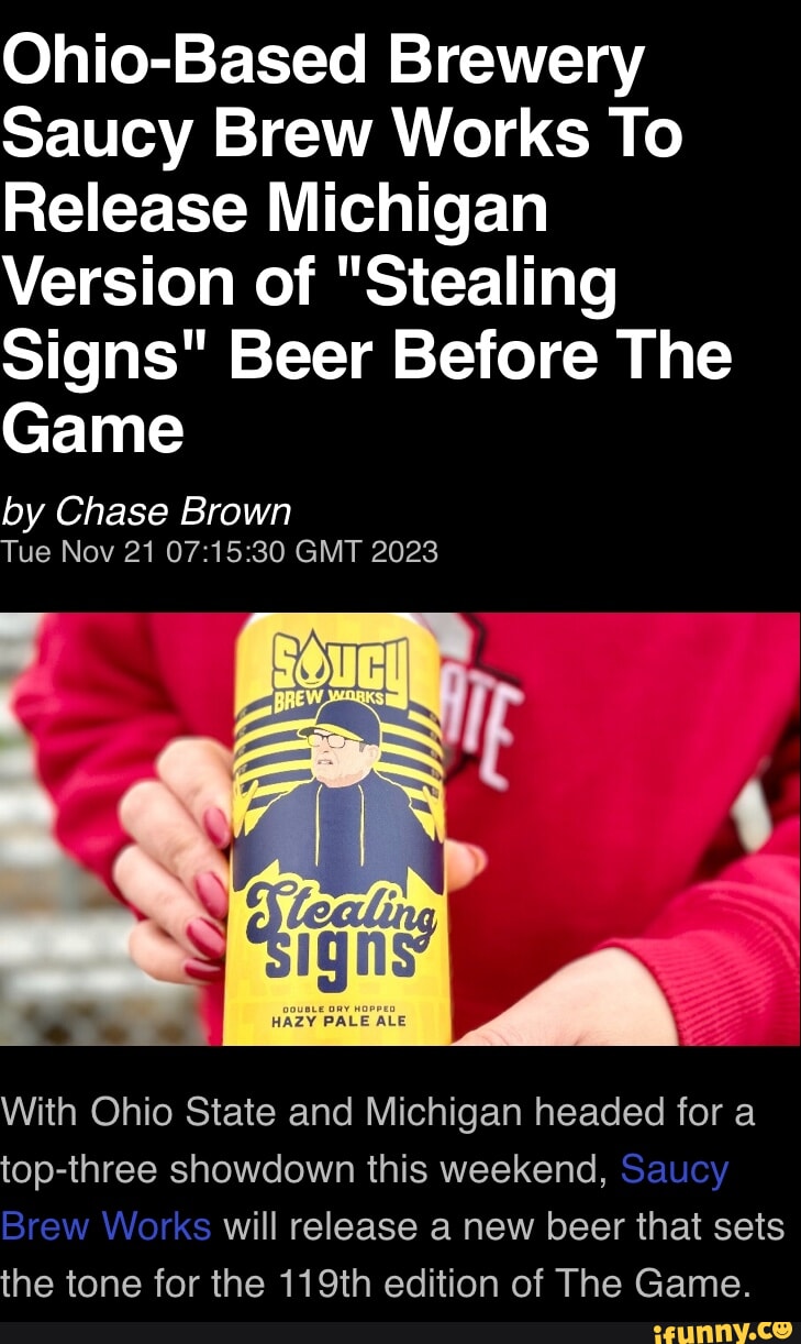 Ohio-Based Brewery Saucy Brew Works To Release Michigan Version of ...