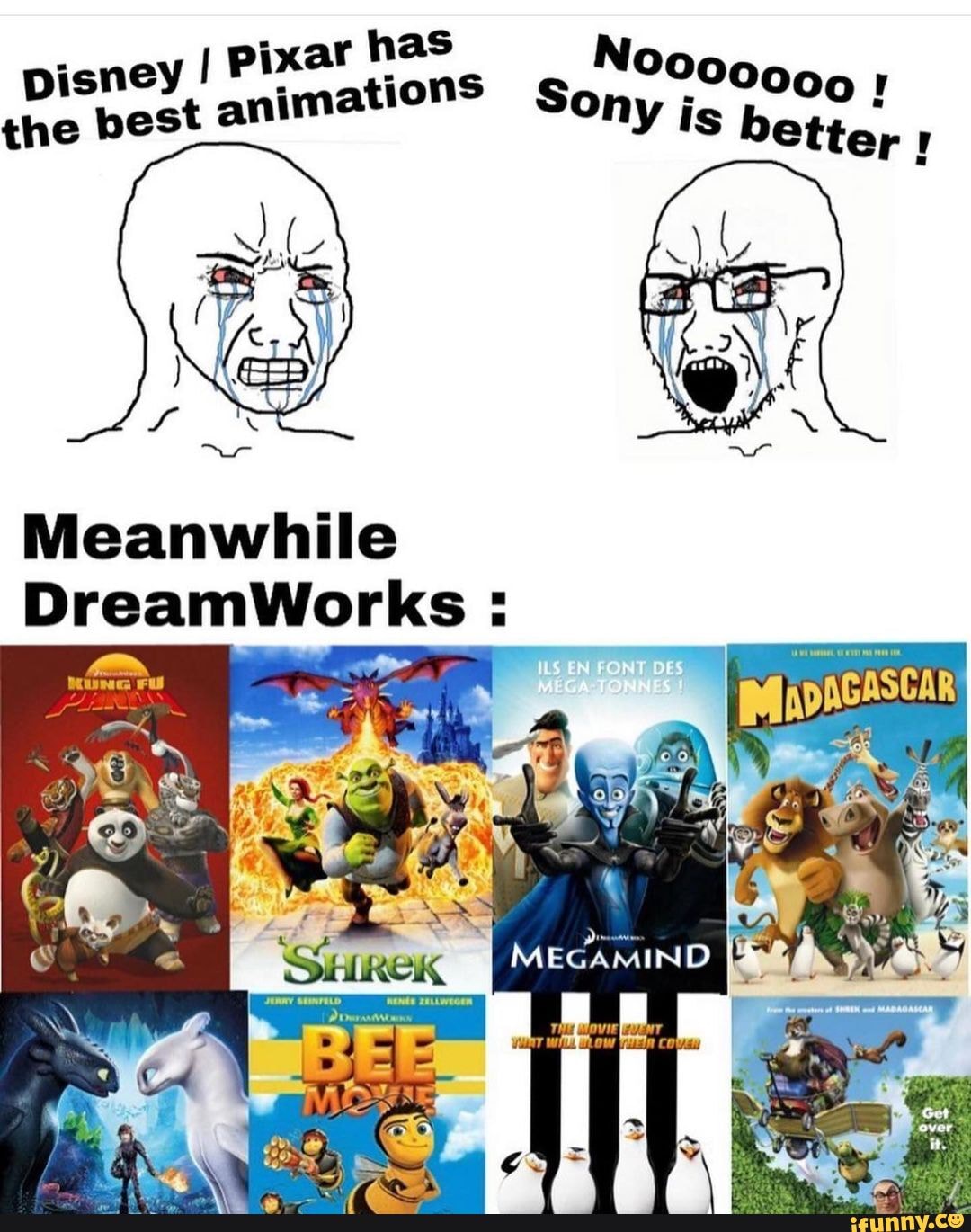 Pixar has Disney animations On the best Meanwhile DreamWorks : DD - iFunny