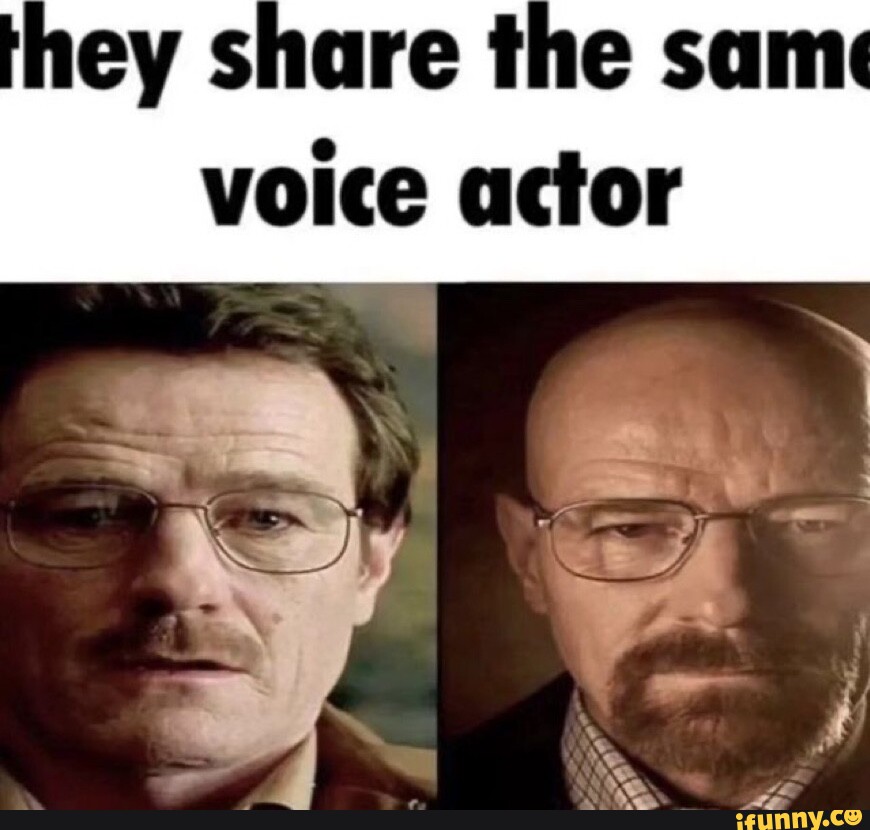Hey share the sam voice actor - iFunny