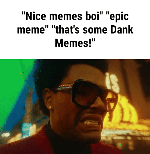 "Nice memes boi" "epic meme" "that's some Dank Memes!" - iFunny