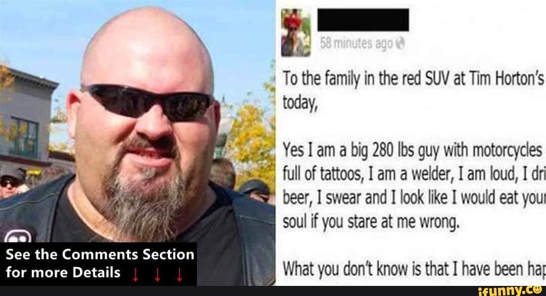 Rude woman at cafe calls him "dirty biker", his perfect response is ...