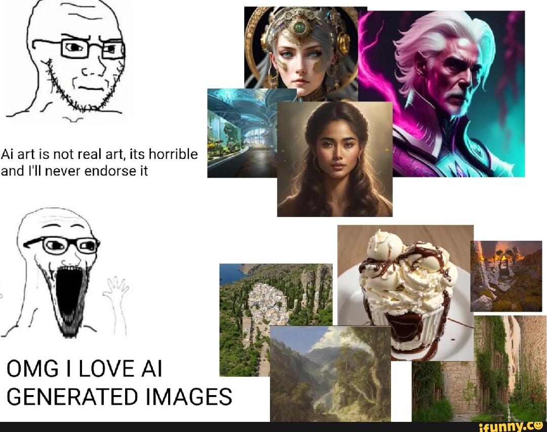 Ai art is not real art, its horrible and I'll never endorse it OMG I ...