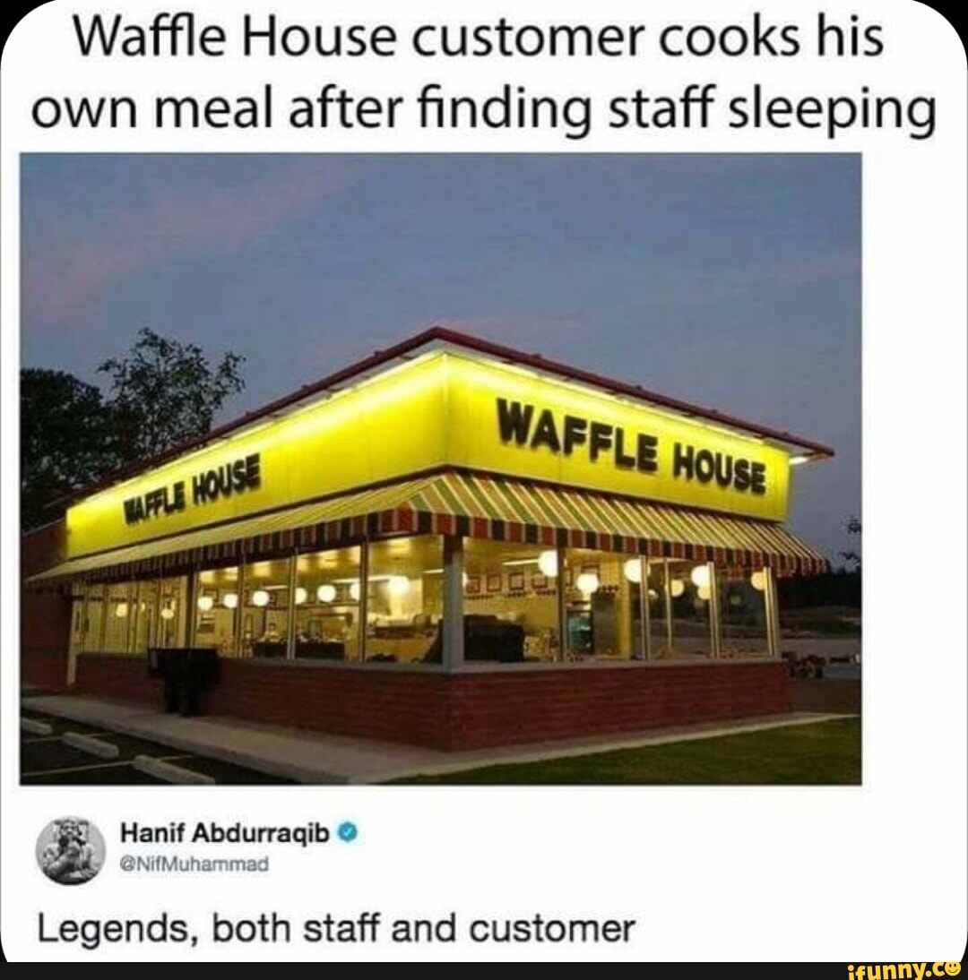 Waffle House customer cooks his own meal after finding staff sleeping ...