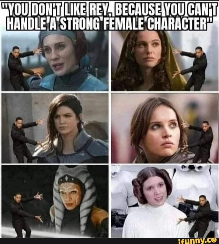 HANDUE'A'STRONG FEMALE CHARACTER" - iFunny