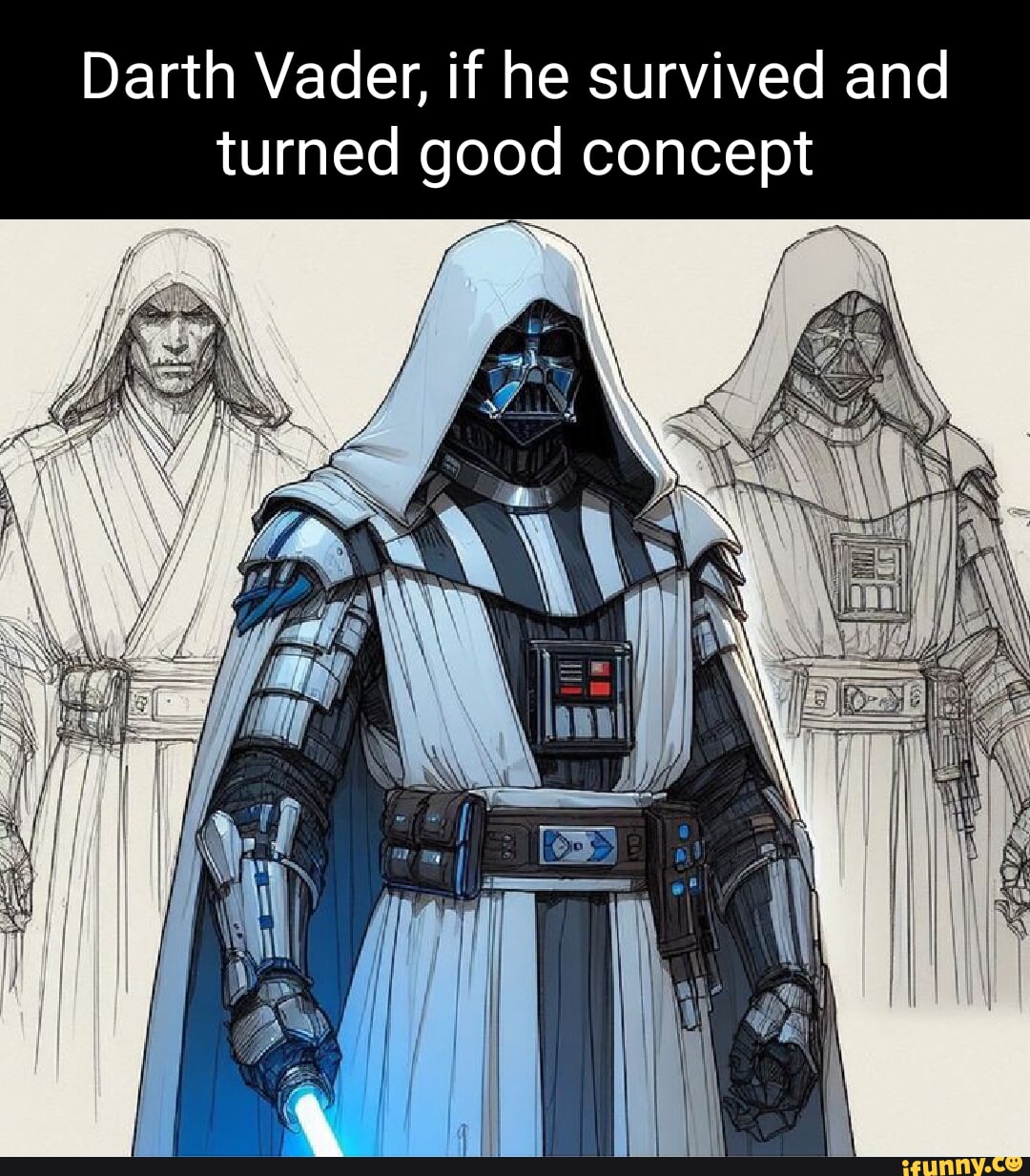 Darth Vader, if he survived and turned good concept I - iFunny