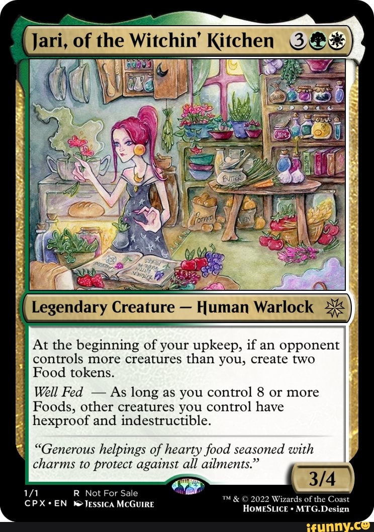 Jari, of the Witchin' Kitchen Legendary Creature - Human Warlock At the ...