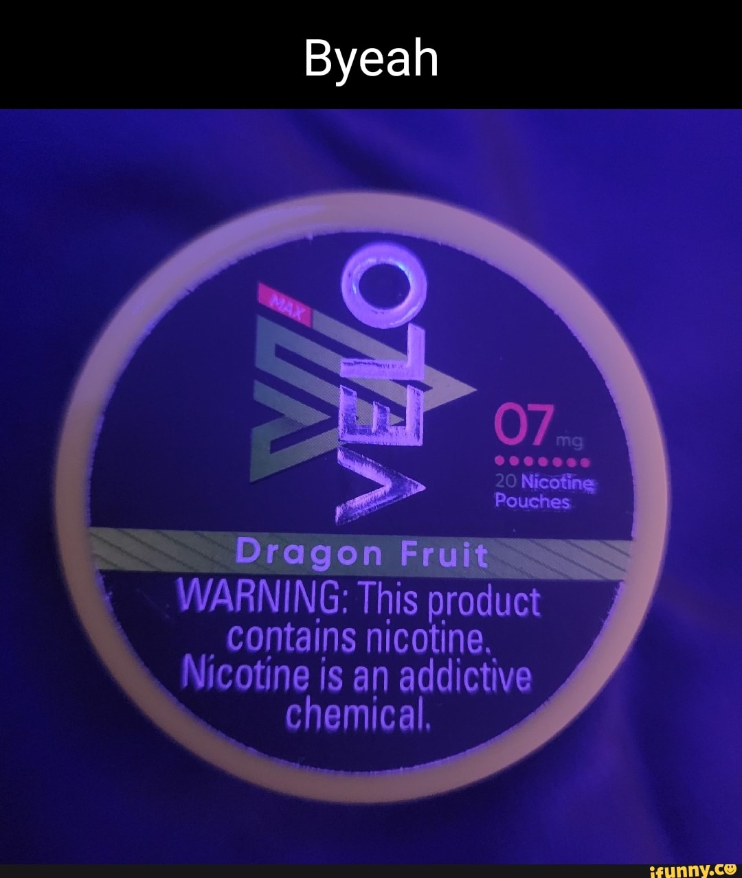Byeah Pouches WARNING: This product contains nicotine. Nicotine is an ...
