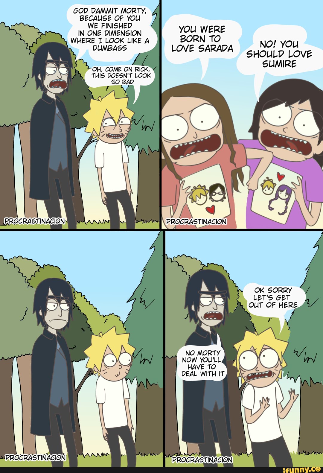 GOD DAMMIT MORTY, BECAUSE OF YOU WE FINISHED IN ONE DIMENSION WHERE I ...