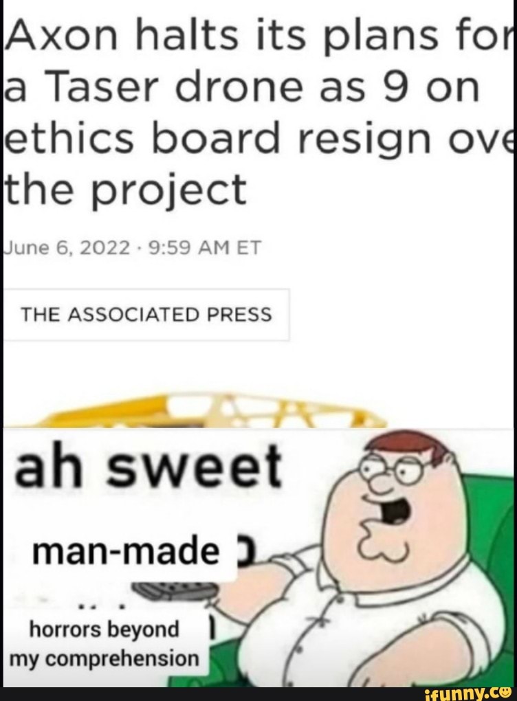 Axon halts its plans for a Taser drone as 9 on ethics board resign ov ...