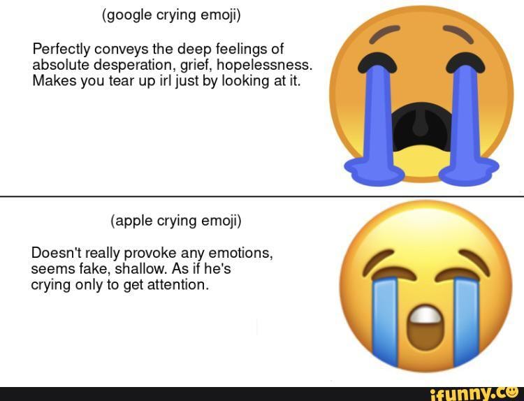 (google crying emoji) Perfectly conveys the deep feelings of absolute ...