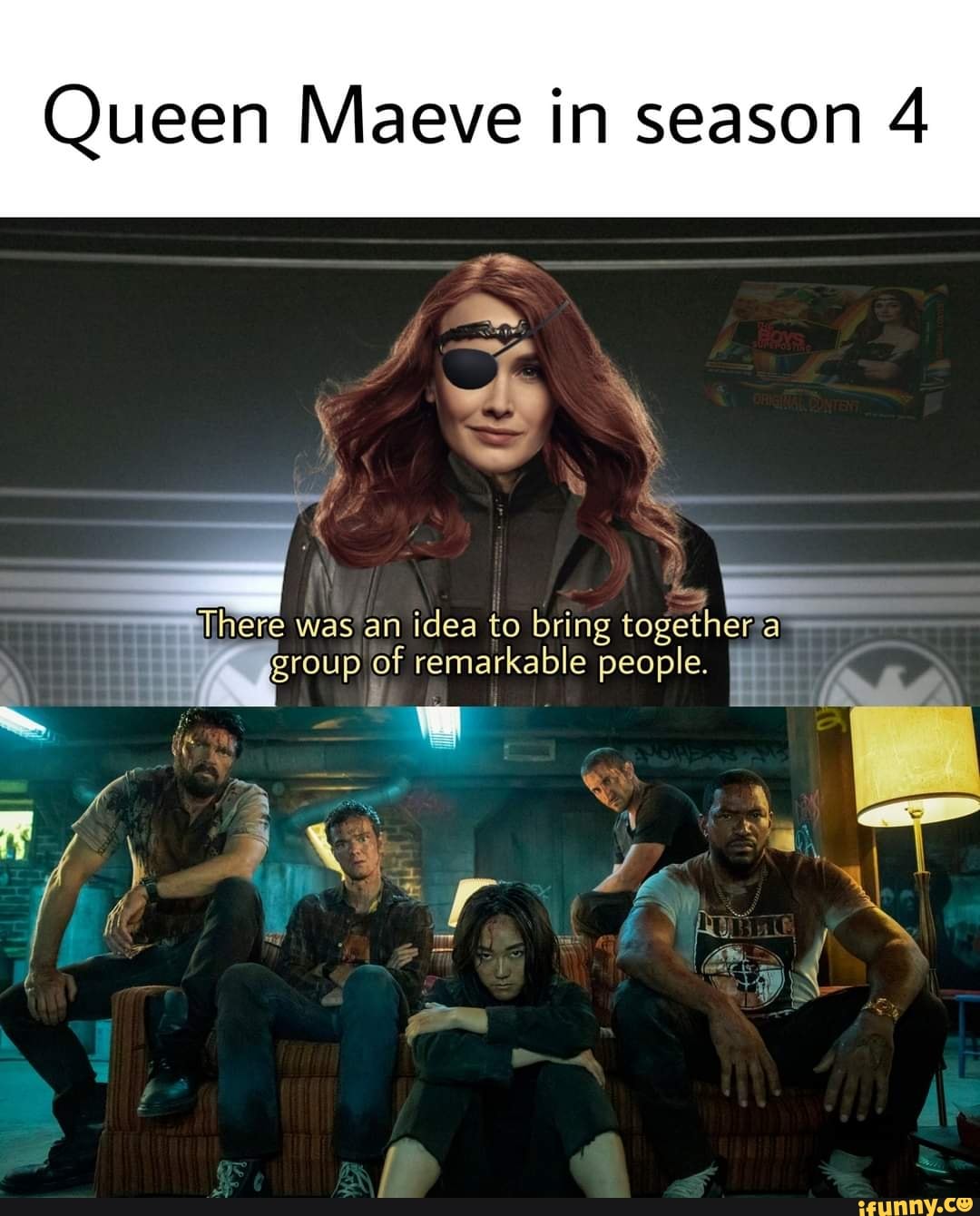 Queen Maeve in season 4 . = iiivere was an idea to bring roup of ...