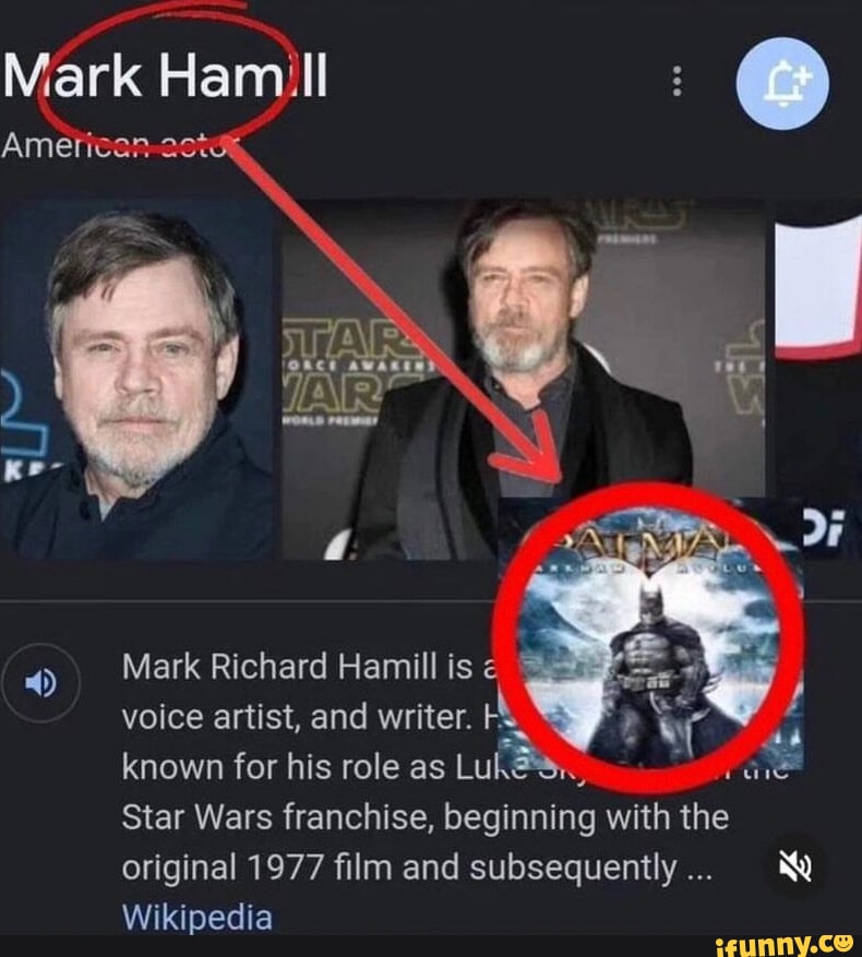 Mark Hamill American Mark Richard Hamill is