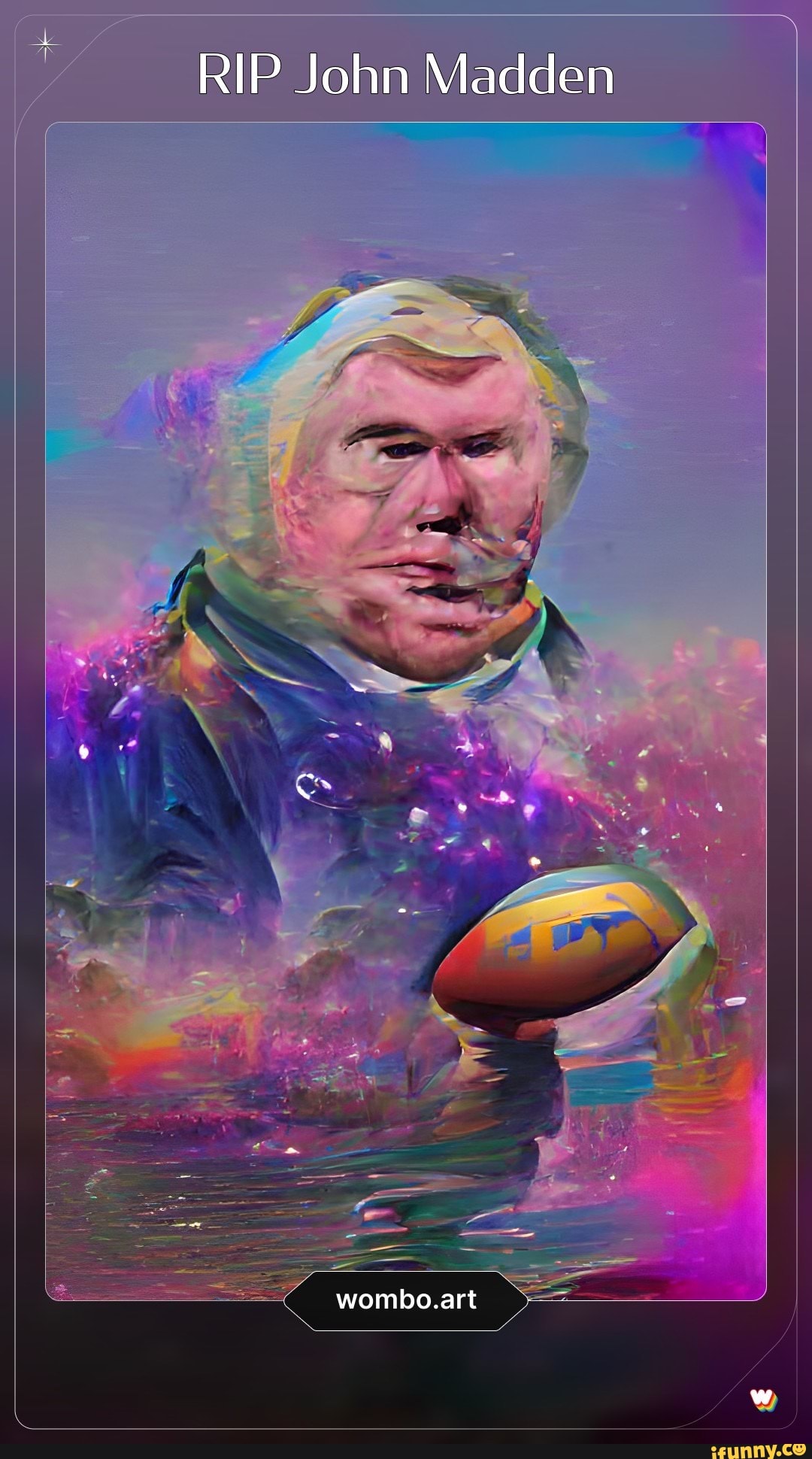 RIP John Madden art - iFunny