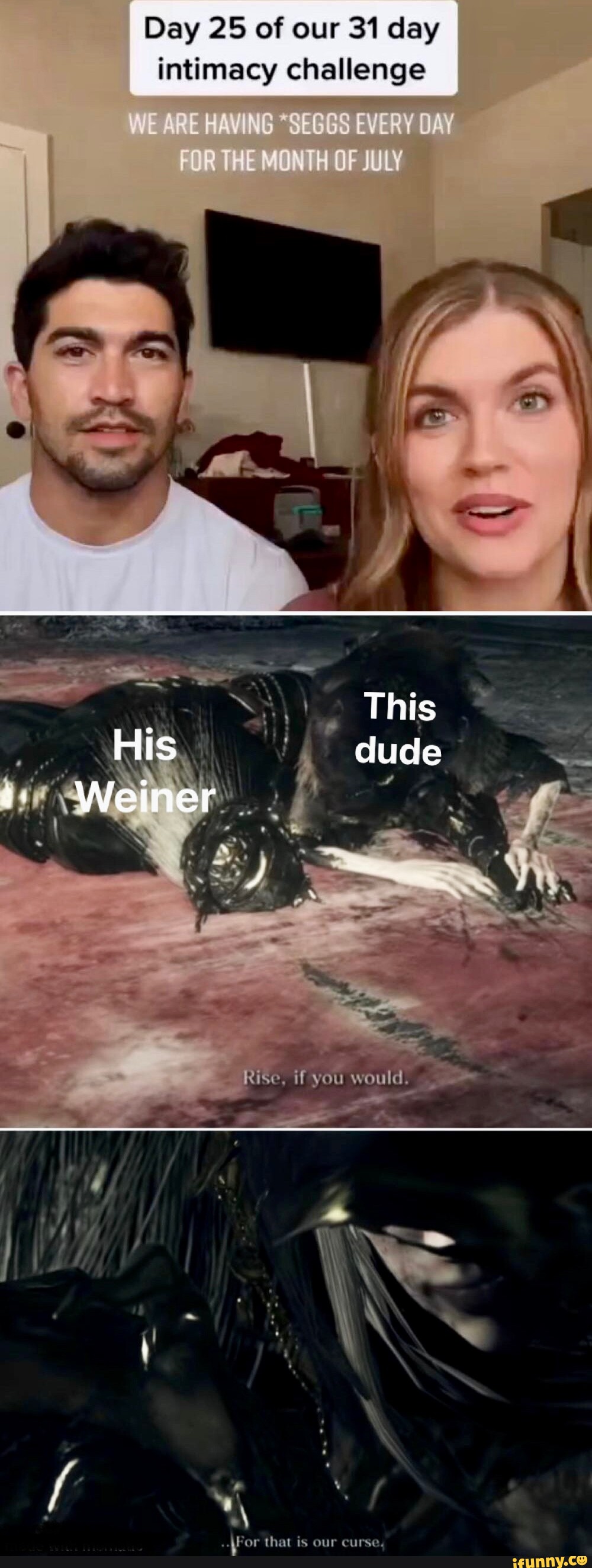 Day 25 of our 31 day intimacy challenge E REHA ING SEGGS EVERY DAY ...