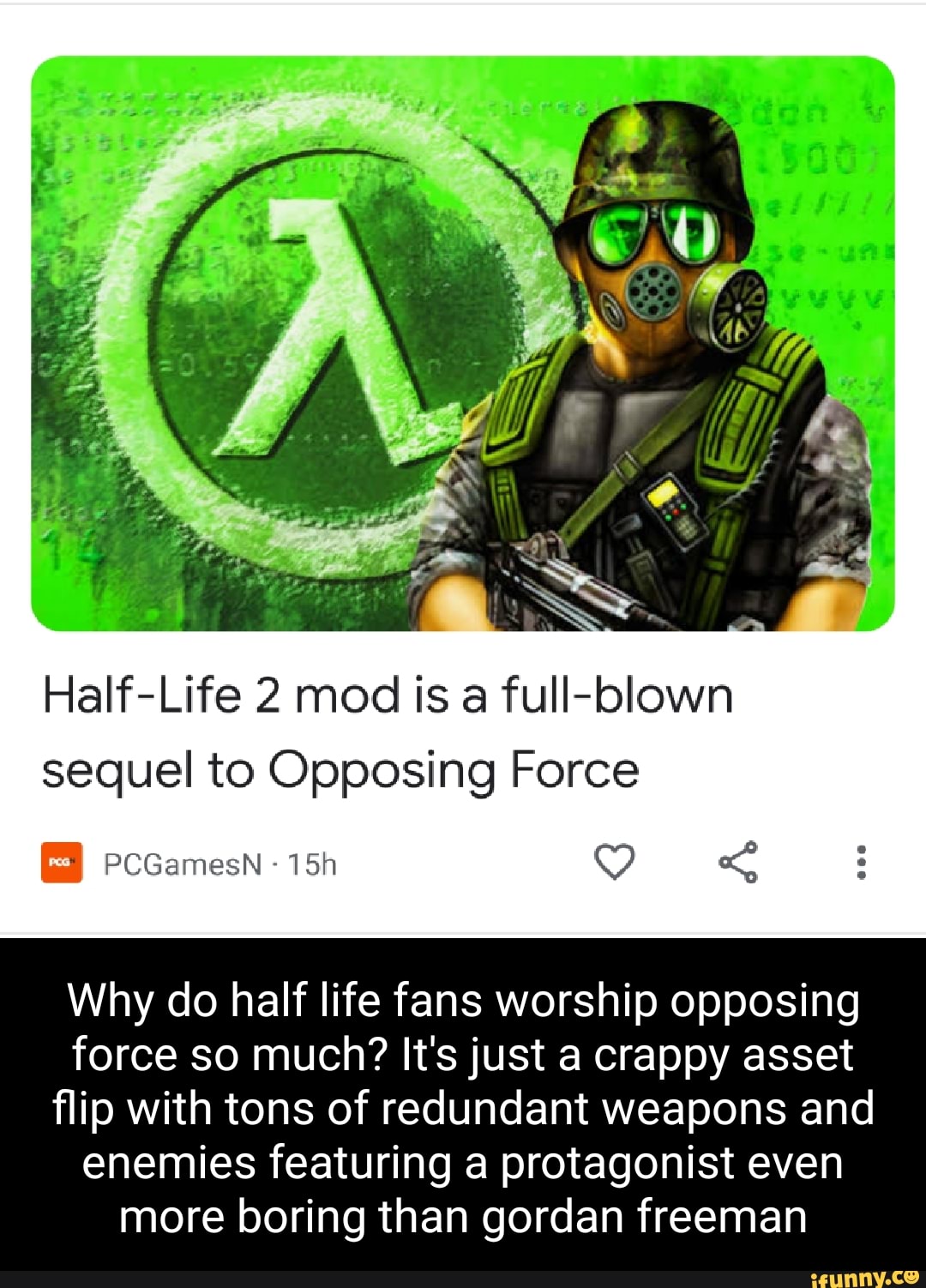 Half-Life 2 mod is a full-blown sequel to Opposing Force PCGamesN Why ...