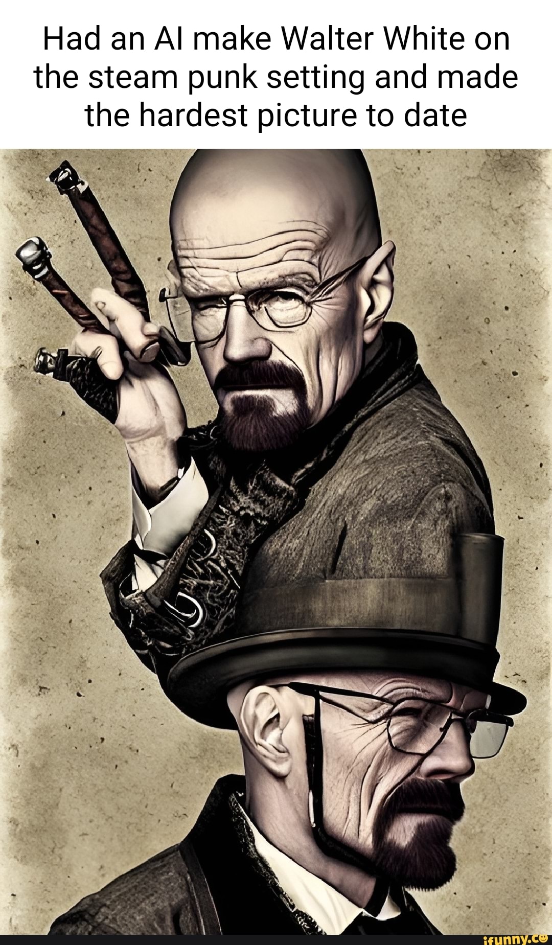 Had an Al make Walter White on the steam punk setting and made the ...