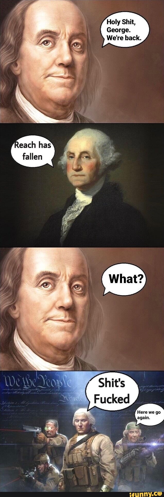 Holy Shit, George. We're back. Shits Here we go again. - iFunny