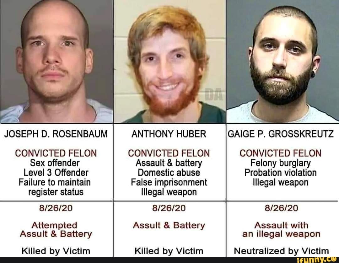 JOSEPH D. ROSENBAUM ANTHONY HUBER GAIGE P. GROSSKREUTZ CONVICTED FELON ...