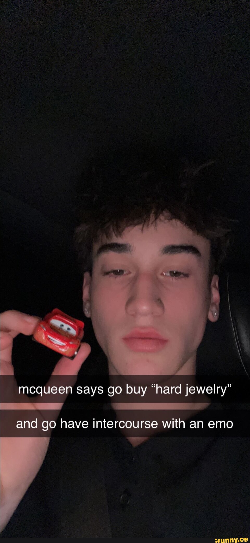 Mcqueen says go buy "hard jewelry" and go have intercourse with an emo ...