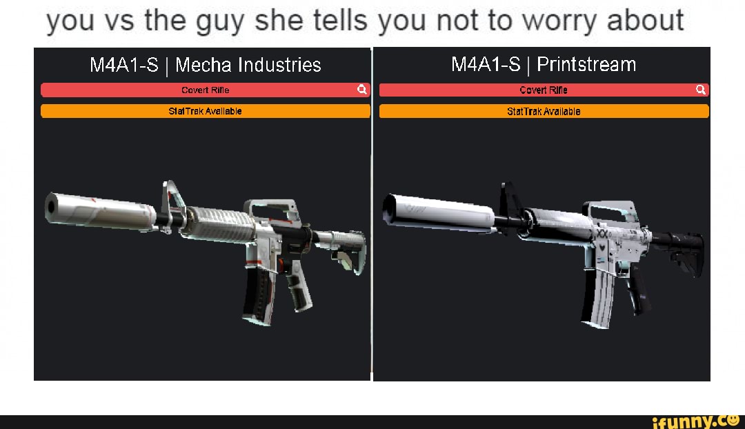 You vs the guy she tells you not to worry about M4A1-S Mecha Industries ...