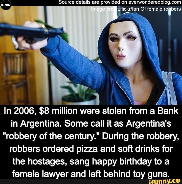 Source details are provided on Image flick Of female robbers In 2006 ...