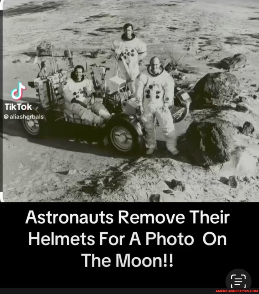 Astronauts Remove Their Helmets For A Photo On The Moon!! - America’s ...