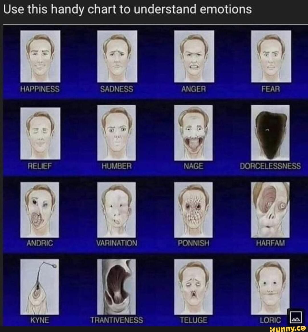Use this handy chart to understand emotions HAPPINESS SADNESS ANGER ...