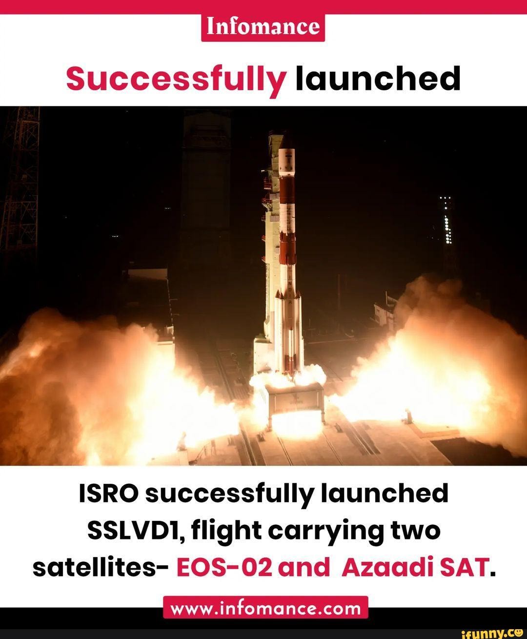 Infomance Successfully launched ISRO successfully launched SSLVDI ...