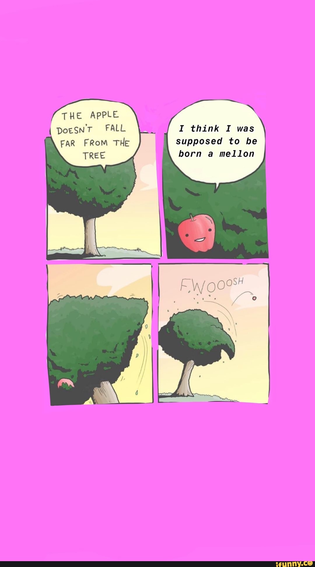 #goodbye #lol #memes #pink #pinkmemes #trees #apple #original_content ...