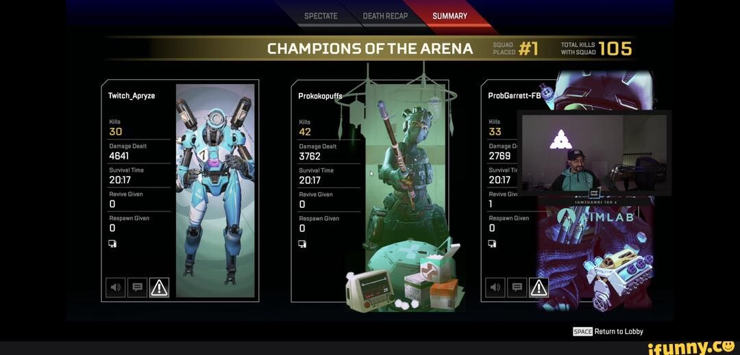 Twitch_Apryze Kills 30 Damage Dealt 4641 Survival Time Revive Given ...