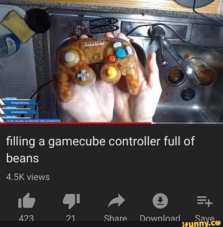 Filling a gamecube controller full of beans 4.5K views Chara Pawnilead ...
