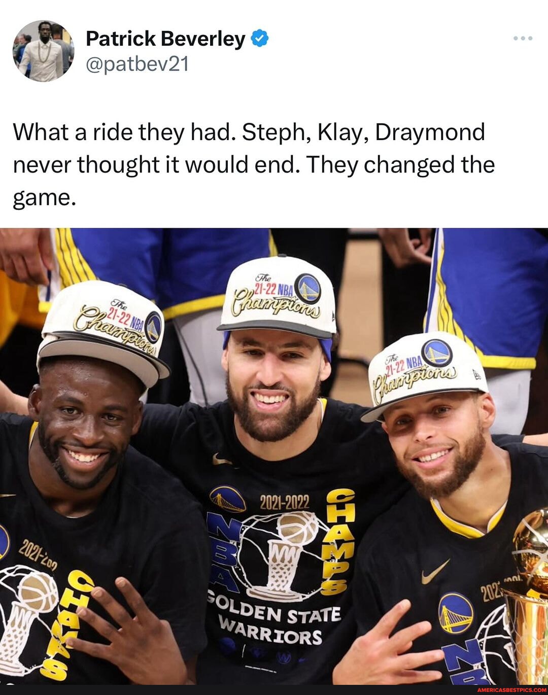 Pat Bev is right 💯 - Patrick Beverley game. What a ride they had. Steph ...