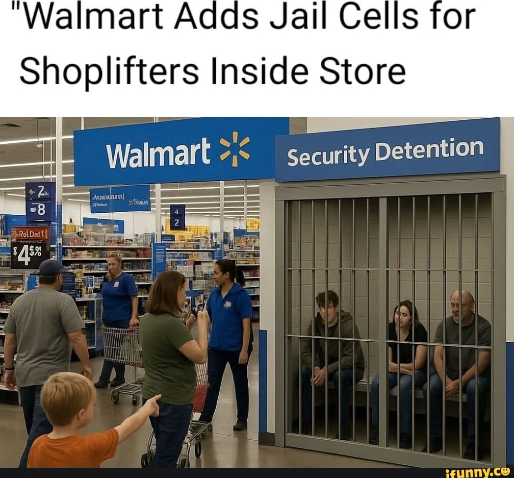 "Walmart Adds Jail Cells for Shoplifters Inside Store Walmart security ...
