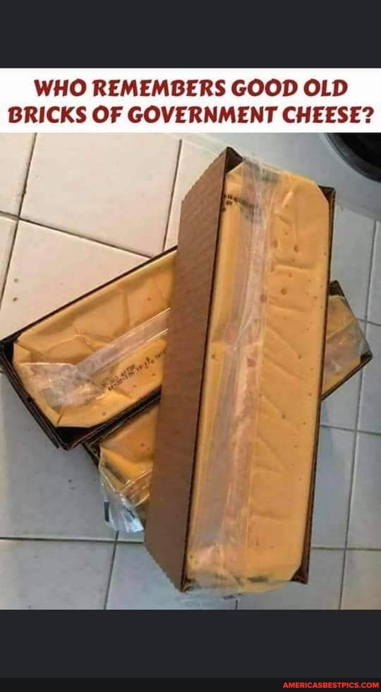 WHO REMEMBERS GOOD OLD BRICKS OF GOVERNMENT CHEESE? on - America’s best ...